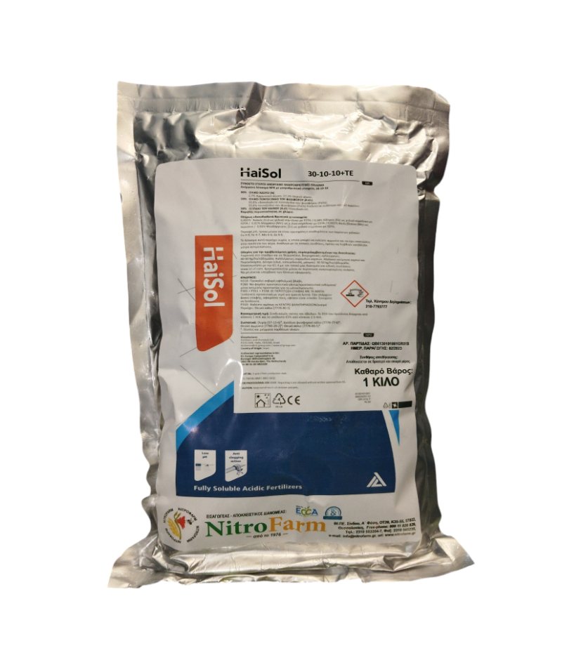 Κρυσταλλικό Λίπασμα Nitrofarm Haisol 30-10-10 1kg - Agroprisma